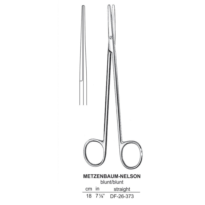 Metzenbaum-Nelson Dissecting Scissor Surgery Instrument – Surgical ...