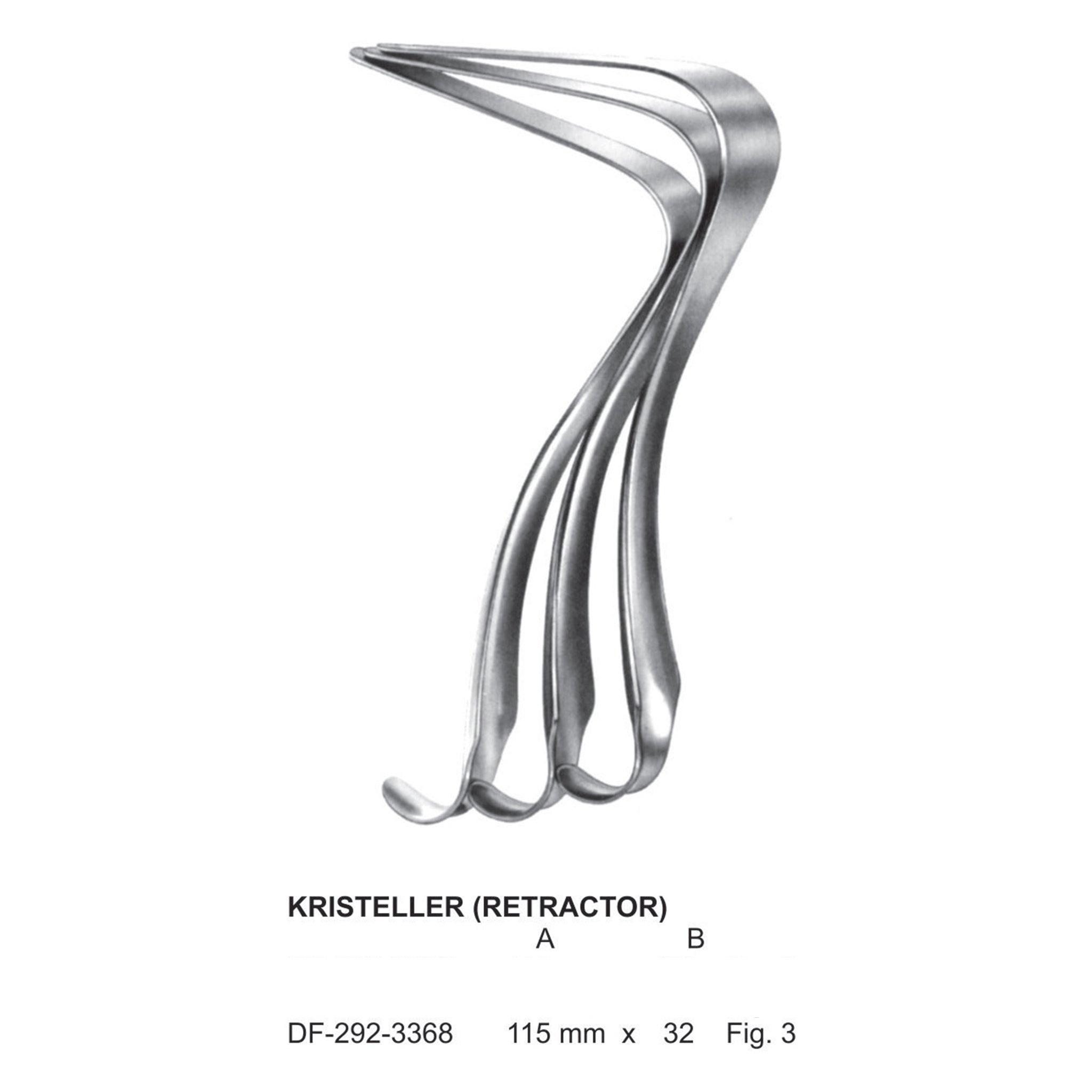 Kristeller Retractors Fig.3 Surgery Instrument – Dr Frigz