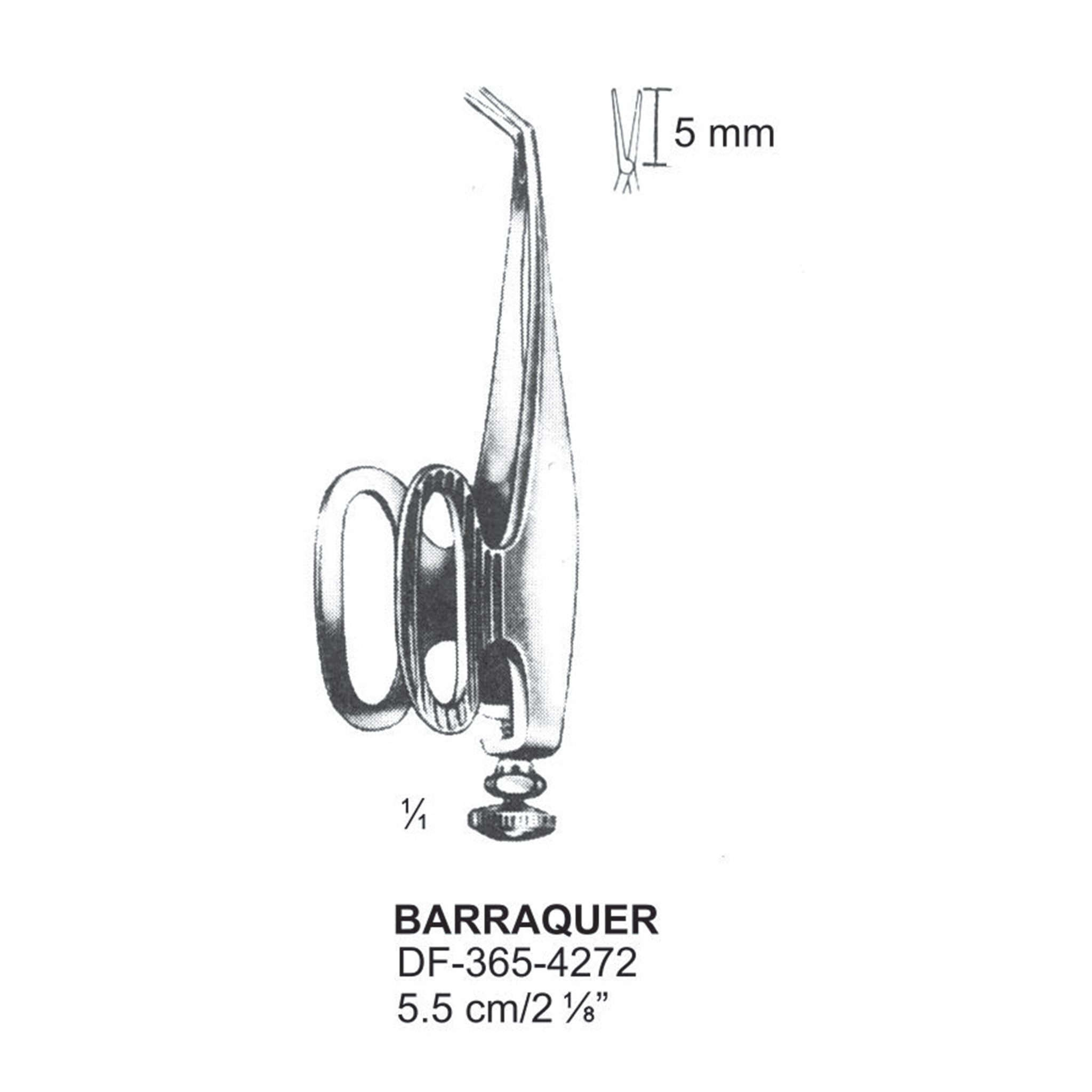 Barraquer Forceps 5.5 Surgery Instrument – Dr Frigz