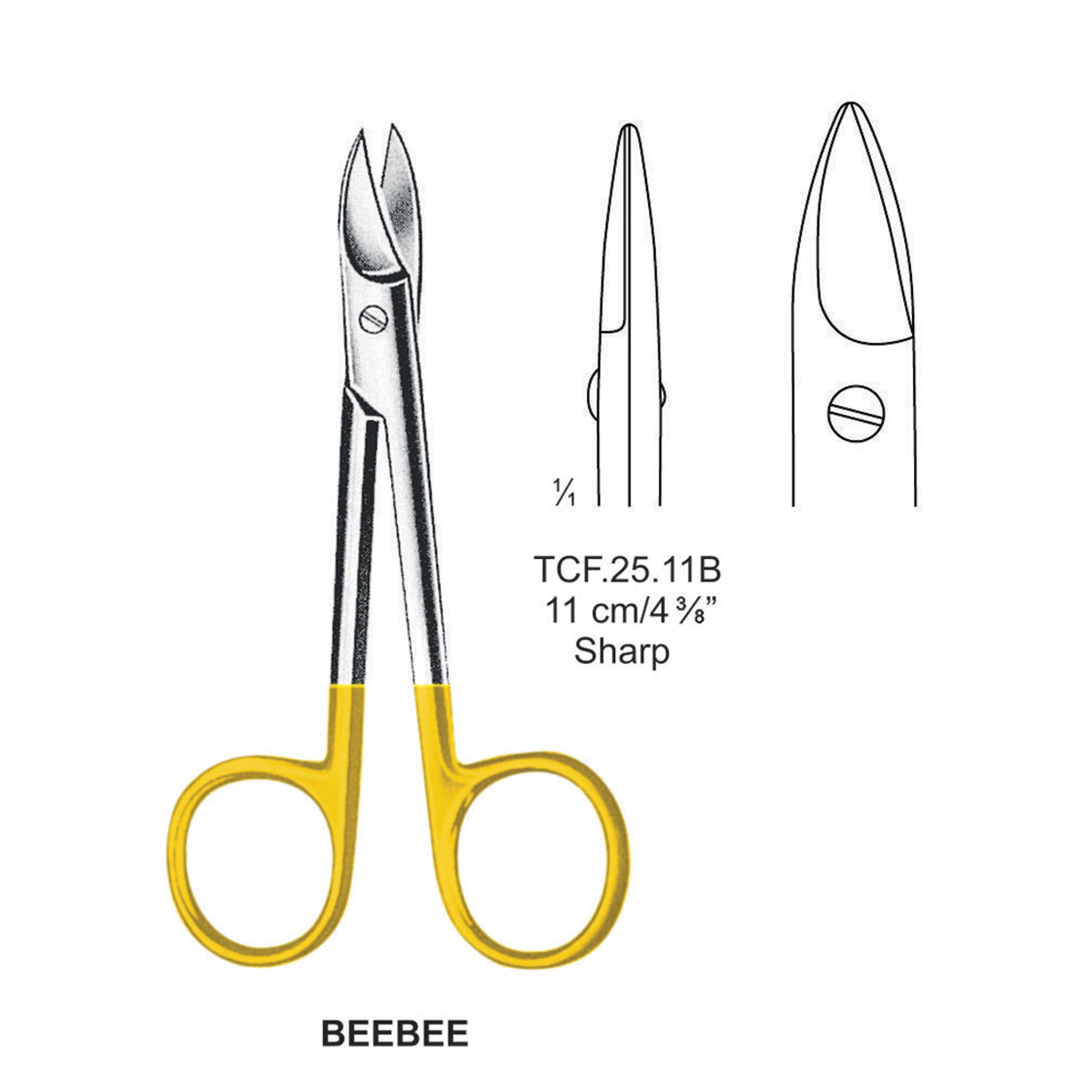 TC-Beebee Scissors Sharp Surgery Instrument – Dr Frigz