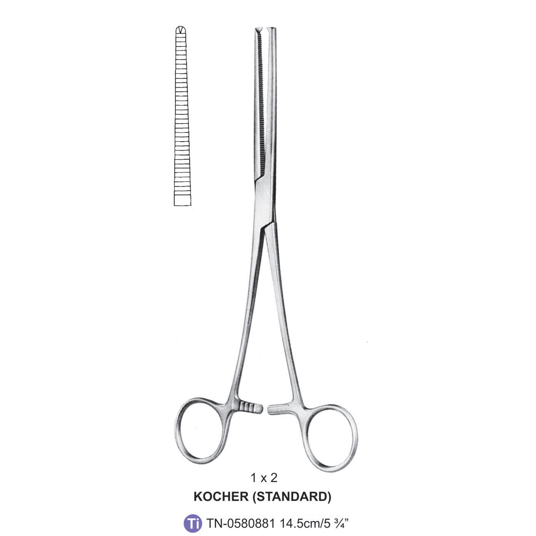 Titanium-Kocher Standard Surgery Instrument – Dr Frigz